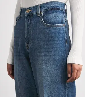 7 For All Mankind Stovepipe Straight Leg Jeans