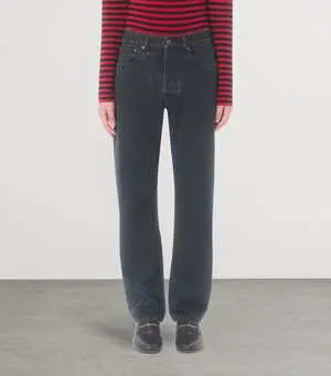 Valentino Garavani Relaxed Straight Leg Jeans - Black