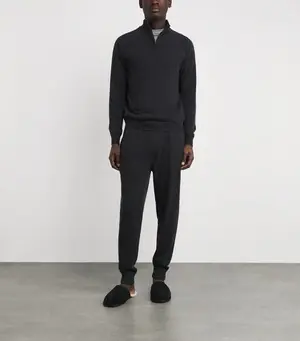 Derek Rose Cashmere Half-zip Finley Sweater