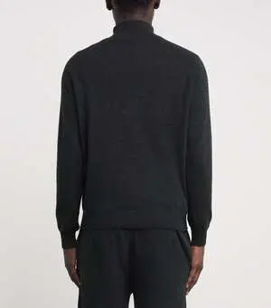 Derek Rose Cashmere Half-zip Finley Sweater