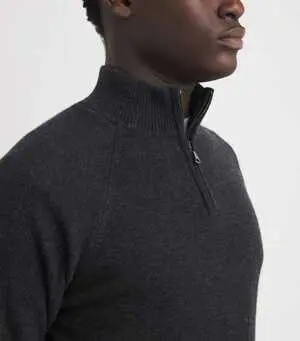 Derek Rose Cashmere Half-zip Finley Sweater