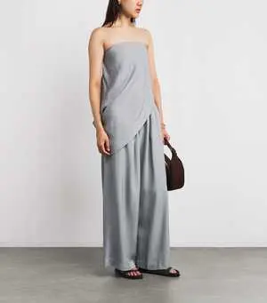 ST. AGNI Asymmetric Draped Top