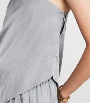 ST. AGNI Asymmetric Draped Top