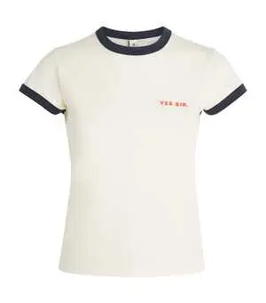Sir The Label Cotton-blend Fitted T-shirt