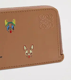 Loewe X Louis Wain Leather Cats Coin Card Holder