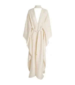 TALLER MARMO Printed Ooo Kaftan Dress - Ivory