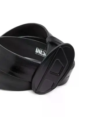 DIESEL® B-1dr 2.0 Oval-plaque Belt - Black