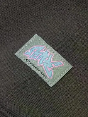 A BATHING APE Appliqué Graphic Sweater - Grey