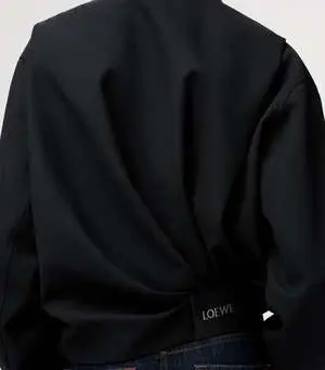 Loewe Wool Draped Bomber Jacket