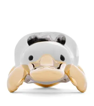 Loewe Brass Platypus Dice Bag Charm - Silver