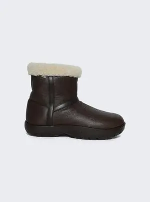 Bottega Veneta Shearling Trim Ankle Boot