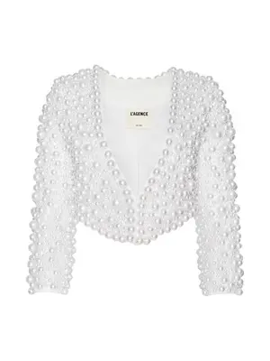 L'Agence Belle Oversized Pearl Jacket