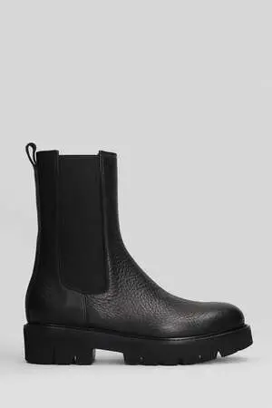 ANNA F. Combat Boots - Black