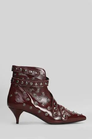 ALCHIMIA High Heels Ankle Boots - Red