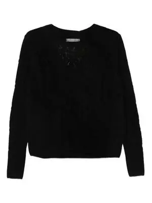 Ermanno Scervino Textured Sweater - Black