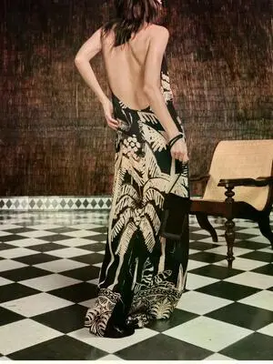 Johanna Ortiz Printed Maxi Dress