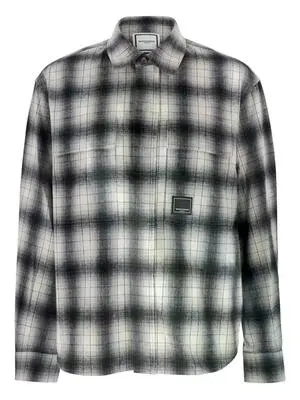 WOOYOUNGMI Logo-patch Check-pattern Shirt