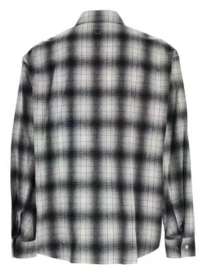 WOOYOUNGMI Logo-patch Check-pattern Shirt