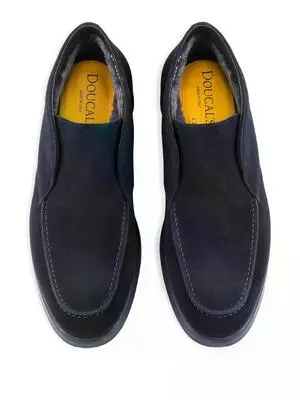 DOUCAL'S Suede Slip-on Boots - Blue