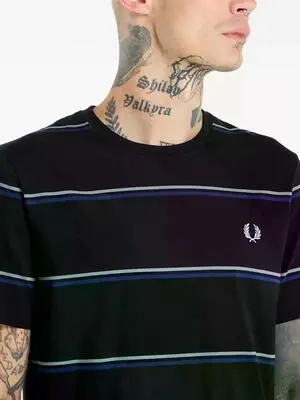 Fred Perry Fine Stripe T-shirt - Black
