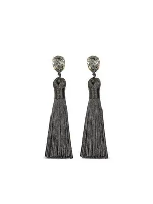 JENNIFER BEHR Tassel Francine Earrings Black