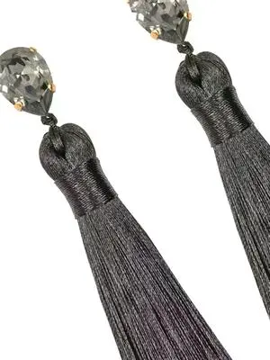 JENNIFER BEHR Tassel Francine Earrings - Black