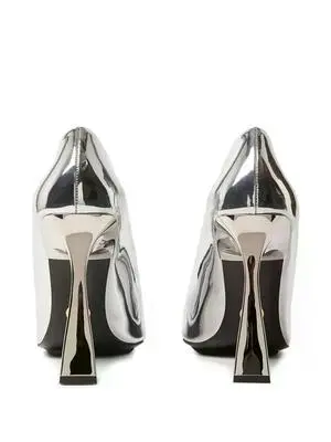 Stella McCartney 103mm Elsa Pointed-toe Heeled Pumps - Silver