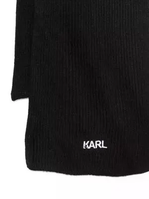 Karl Lagerfeld Logo-embroidered Scarf