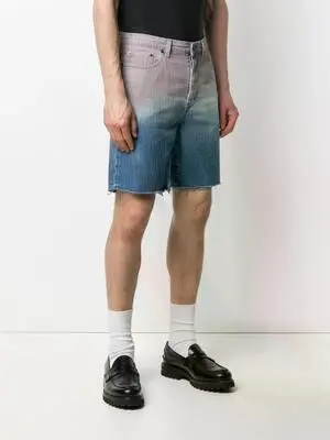 Saint Laurent Gradient Denim Shorts