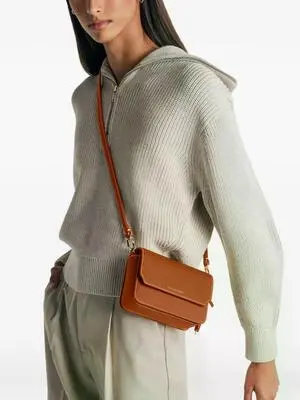 MAISON DE SABRE Mini Leather Cross Body Bag - Brown