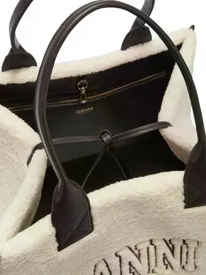 GANNI Xx Large Shearling Tote Bag