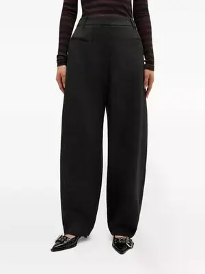 GANNI Logo-patch Wool Trousers