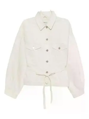 REFORMATION Luna Denim Jacket - White