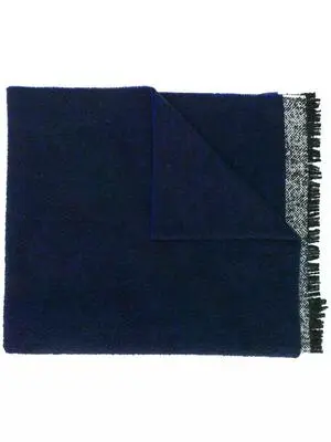 ZANONE Herringbone Scarf - Blue