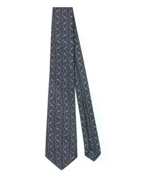 Etro Jacquard Paisley Neck Tie - Blue