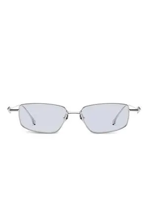 GENTLE MONSTER Saga 02 Rectangle Sunglasses - Silver
