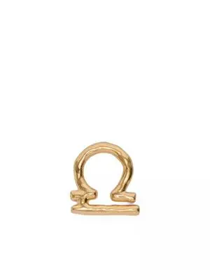JIL SANDER Zodiac Sign Engraved Earring - Gold