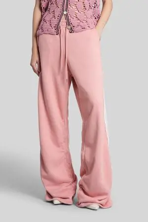 BENMOYAL Cotton Wide-Leg Pants - Pink