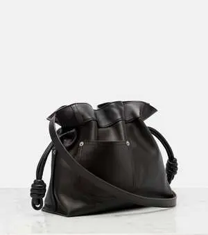 Loewe Flamenco Medium Leather Clutch - Brown