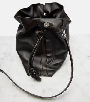 Loewe Flamenco Medium Leather Clutch - Brown