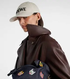 Loewe X Louis Wain Cotton Canvas Baseball Cap - White