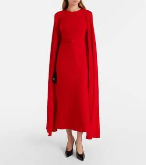 Roland Mouret Caped Cady Gown