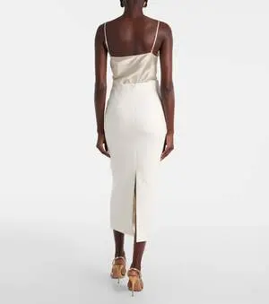 Roland Mouret Crêpe Pencil Skirt - White