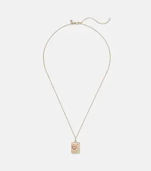 SYDNEY EVAN The Lovers Tarot Card Necklace - Gold