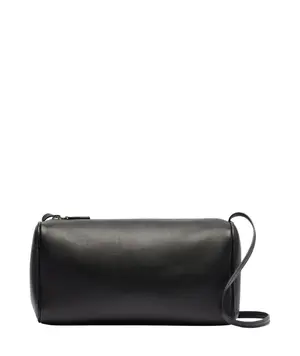 THE ROW 90s Leather Crossbody Bag - Black