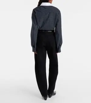 AGOLDE Luna Pieced Mid-rise Barrel-leg Jeans - Black