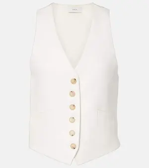 Vince Button Detailed Vests For Women