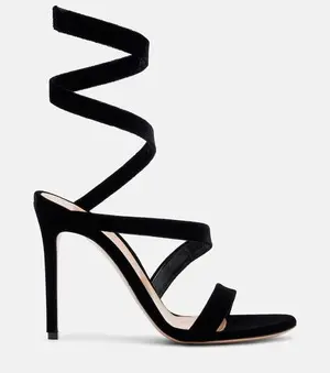GIANVITO ROSSI Opera 105 Velvet Sandals