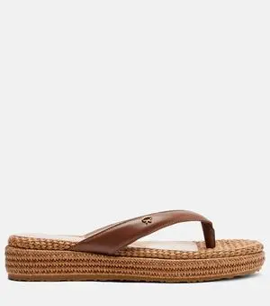 GIANVITO ROSSI Tahiti Leather Espadrille Sandals