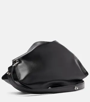 Alexander McQueen Manta Small Leather Clutch - Black